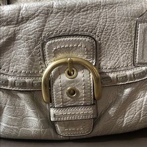 Coach | Bags | Coach Metallic Gold Handbag | Poshmark
